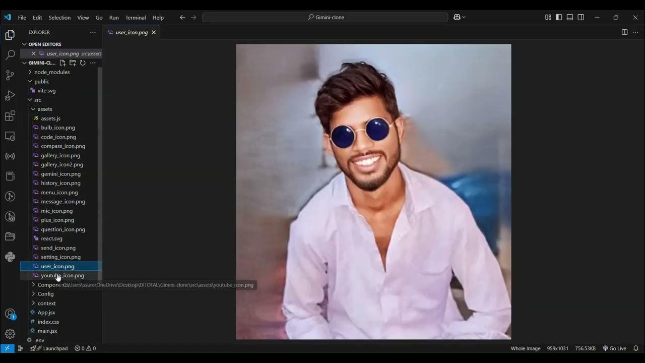 Gemini Clone - Google Gemini UI Replica (React + Vite + Tailwind) - YouTube
