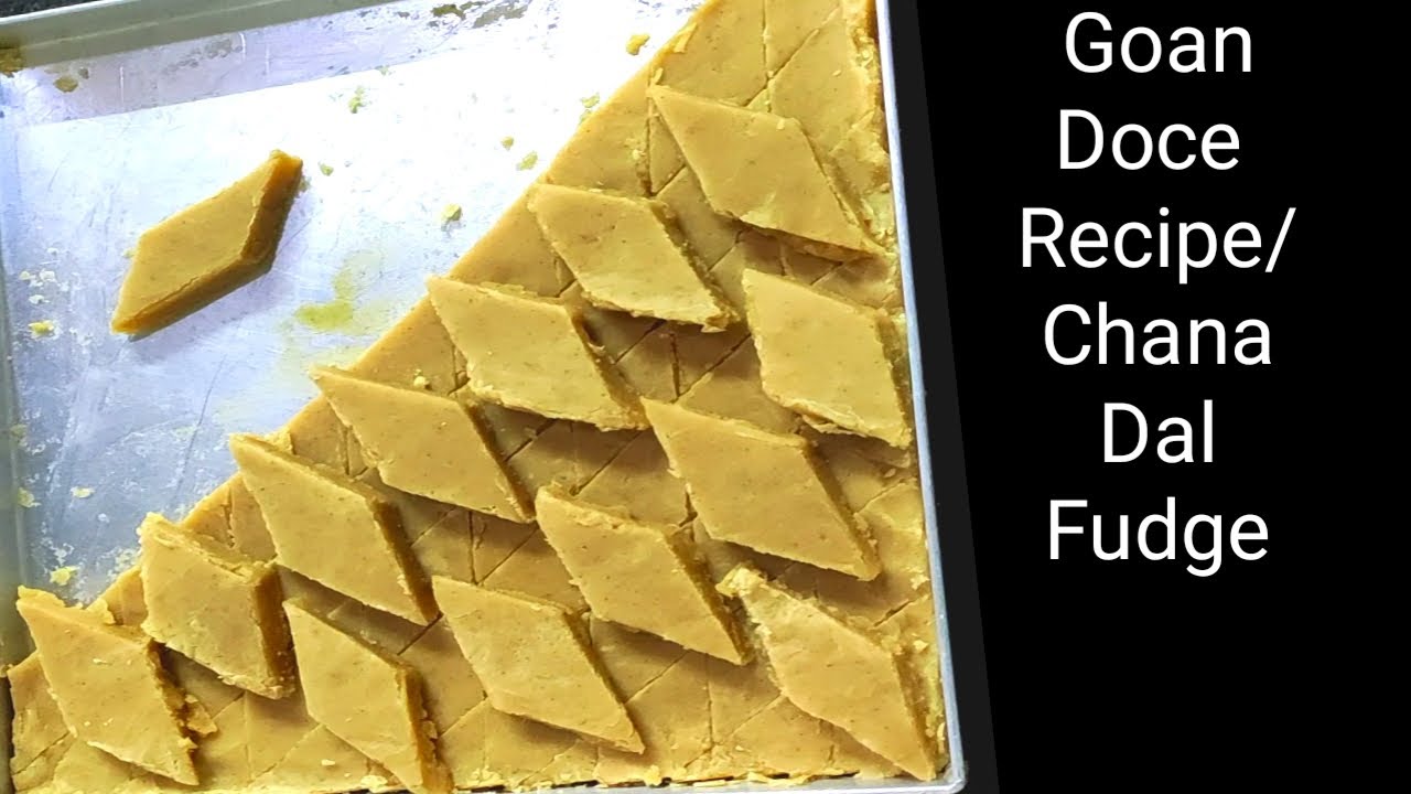 Goan Doce Recipe | Chana Dal Fudge | Christmas Special - YouTube