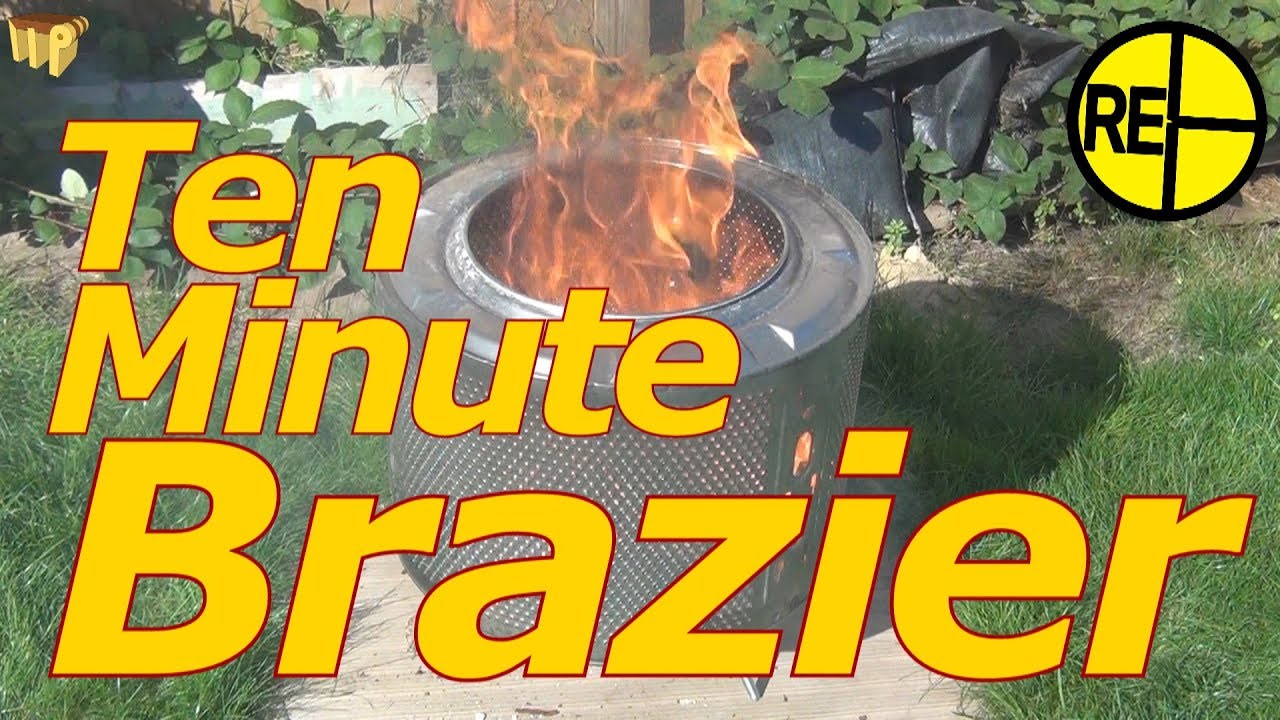 Make a Washing Machine Drum Brazier in Ten Minutes - YouTube