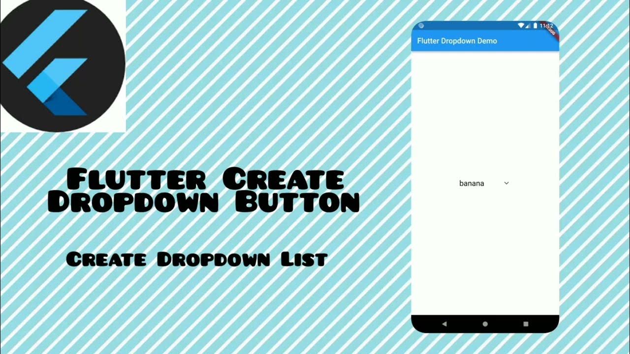 Flutter Dropdown Button | Create List | Flutter - YouTube