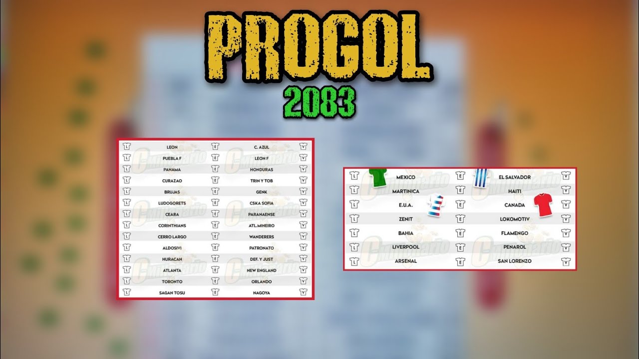 Análisis progol 2083 - YouTube