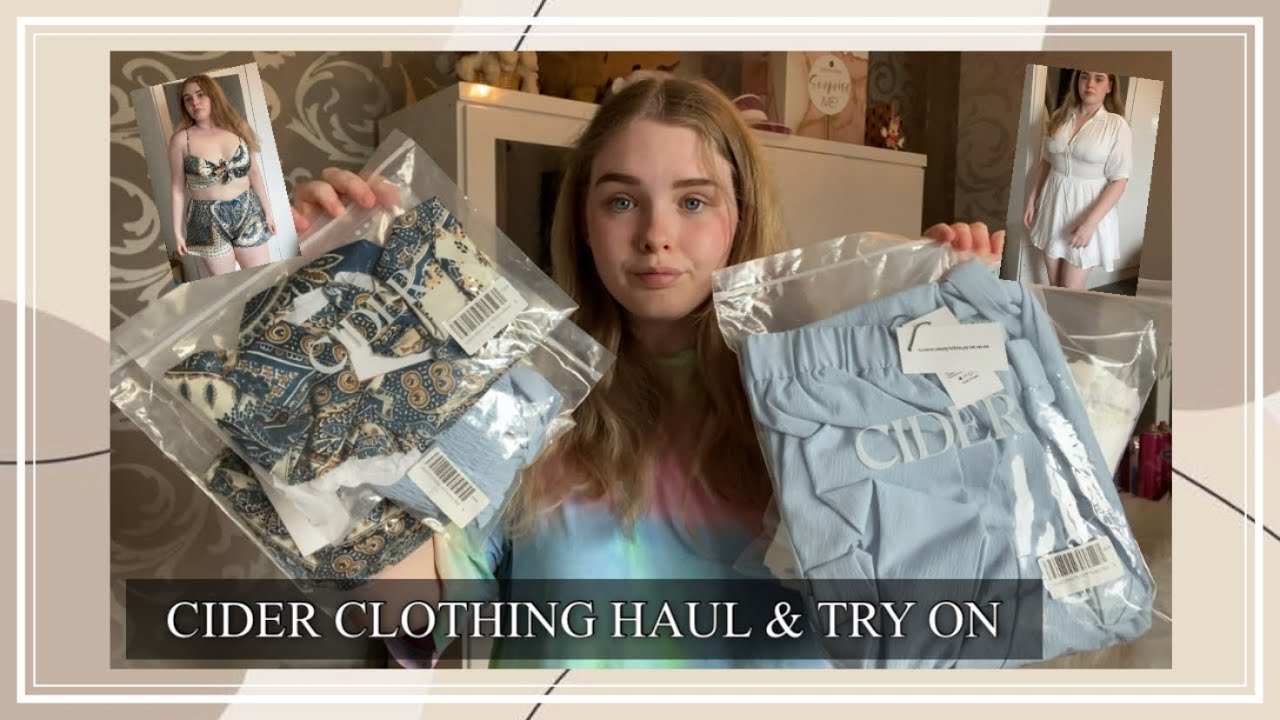 CIDER CLOTHING TRY ON HAUL 2022 | summer pieces ☀️ - YouTube