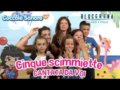 Cinque scimmiette - Cantata dalle famiglie italiane - Canzoni per ...