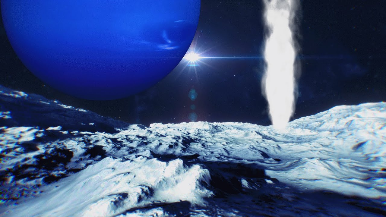 Neptuno y su luna Tritón. - YouTube