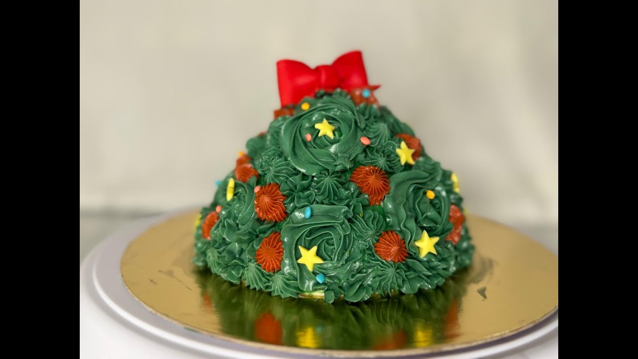 🎄 Christmas Tree Cake Tutorial - YouTube