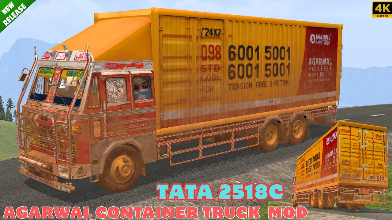 Agarwal Container Tata 2518c Truck Mod Download Bus Simulator Indonesia ...