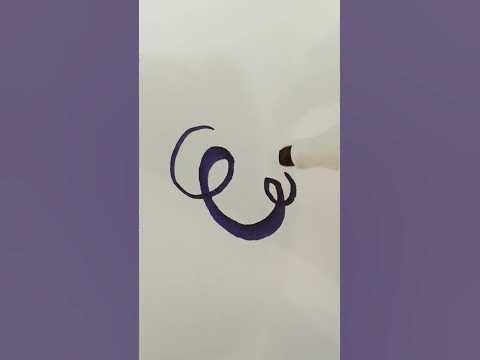 how to write C in calligraphy!?? #shorts #viral #calligraphy # ...