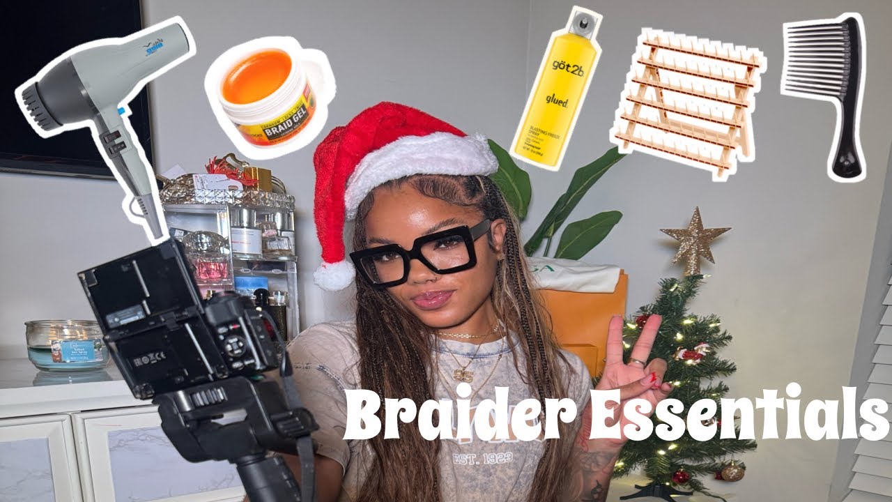 Vlogmas Day1 (BRAIDERS EDITION)| 9 Beginner Braider Essentials - YouTube