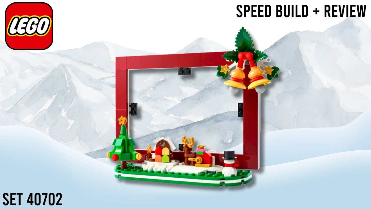 LEGO 40702 Christmas Photo Frame Set 2023 - LEGO Speed Build Review ...