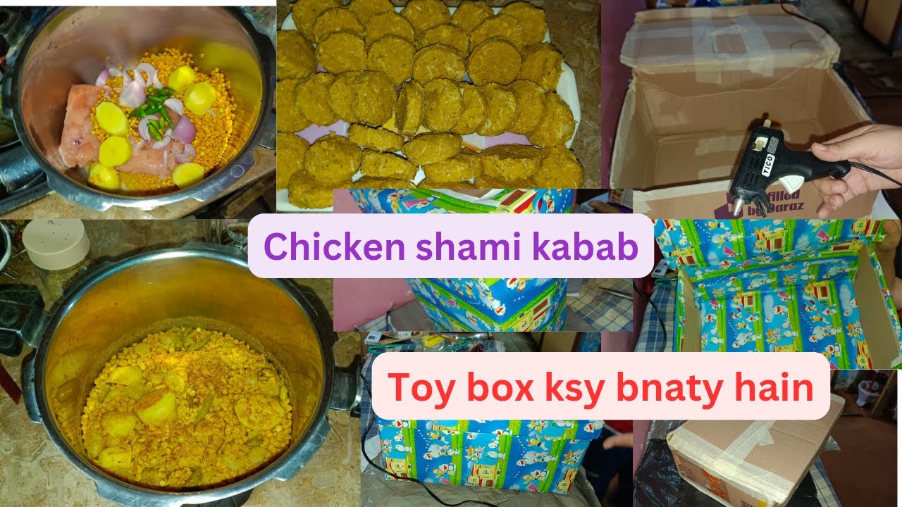 Chicken shami kabab bnaye||Toy box ksy bnaty hain#kabab##shami#box#toy ...