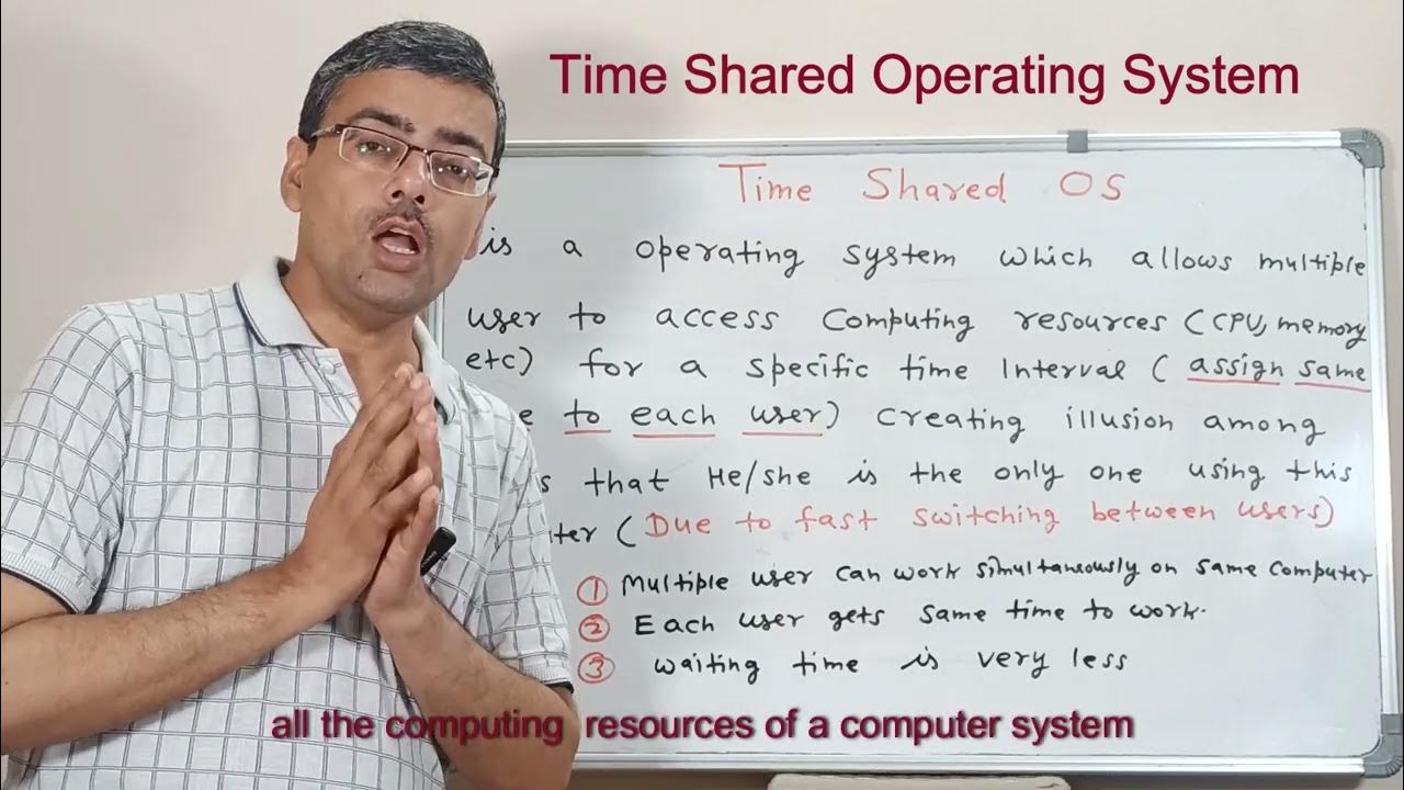 Time shared Operating system | Types of Operating system - YouTube