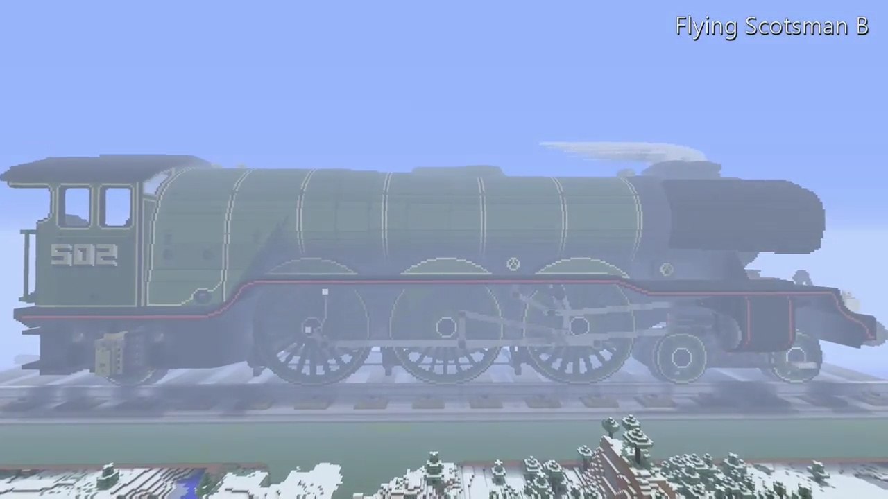 Minecraft Mega Build - Flying Scotsman - YouTube