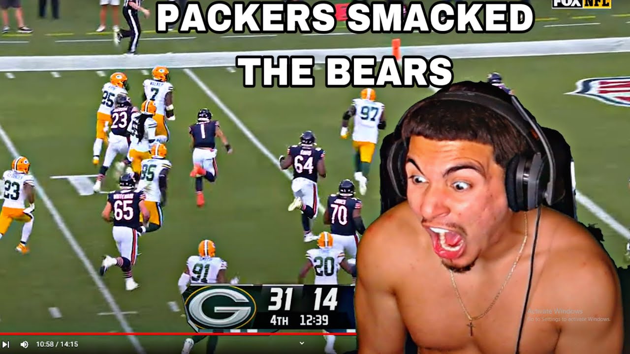 THE PACKERS DEFENSE KILLED JUSTIN FIELDS! Packers Vs Bears 2023 Week 1 ...