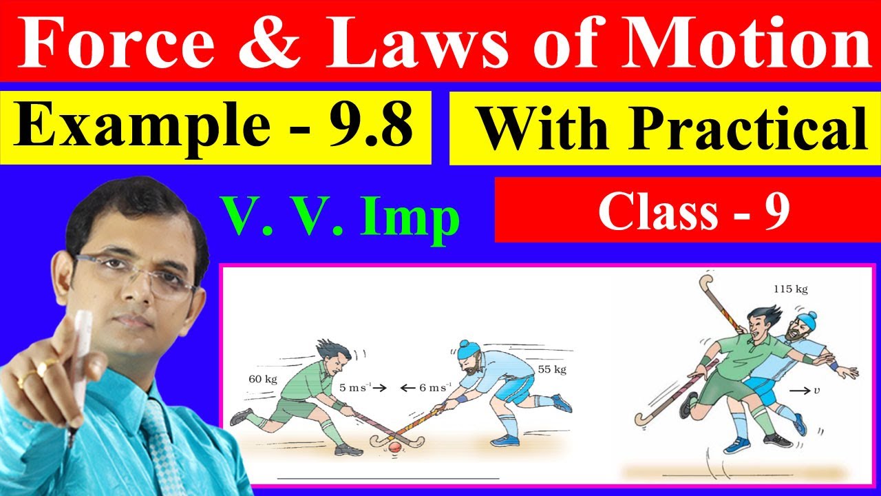 Force & Laws of Motion || Example 9.8 || Class 9, NCERT || V. V. Imp ...