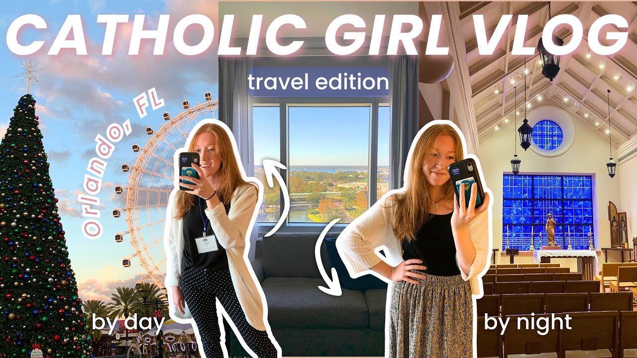 CATHOLIC GIRL SOLO TRAVEL VLOG! orlando, fl 🌴 catholic struggles, first ...