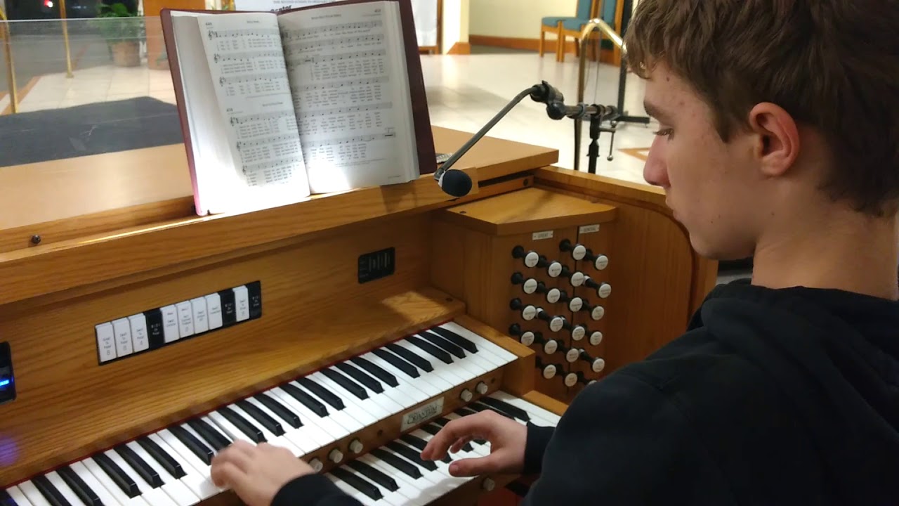 Alex on the Allen Organ at St. Luke's OCMD, Jan 13, 2018. - YouTube