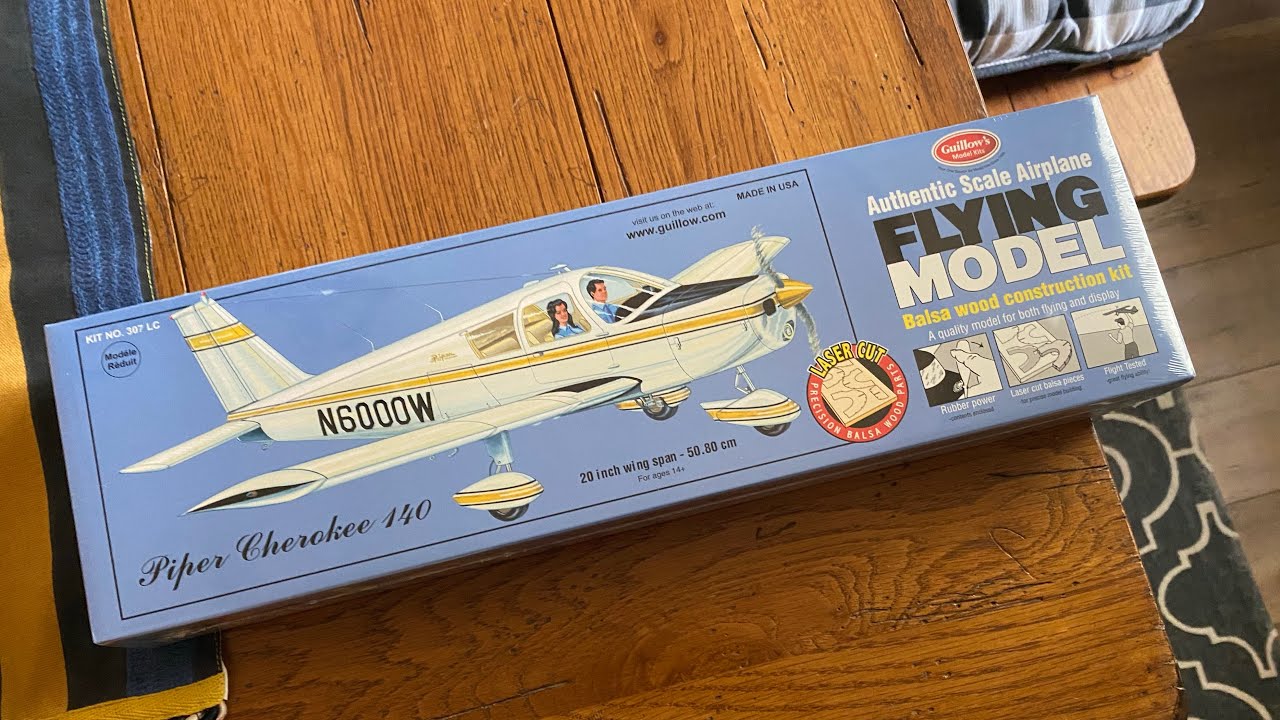 Building a Guillow’s Piper Cherokee 140 - Balsa Wood Airplane - YouTube