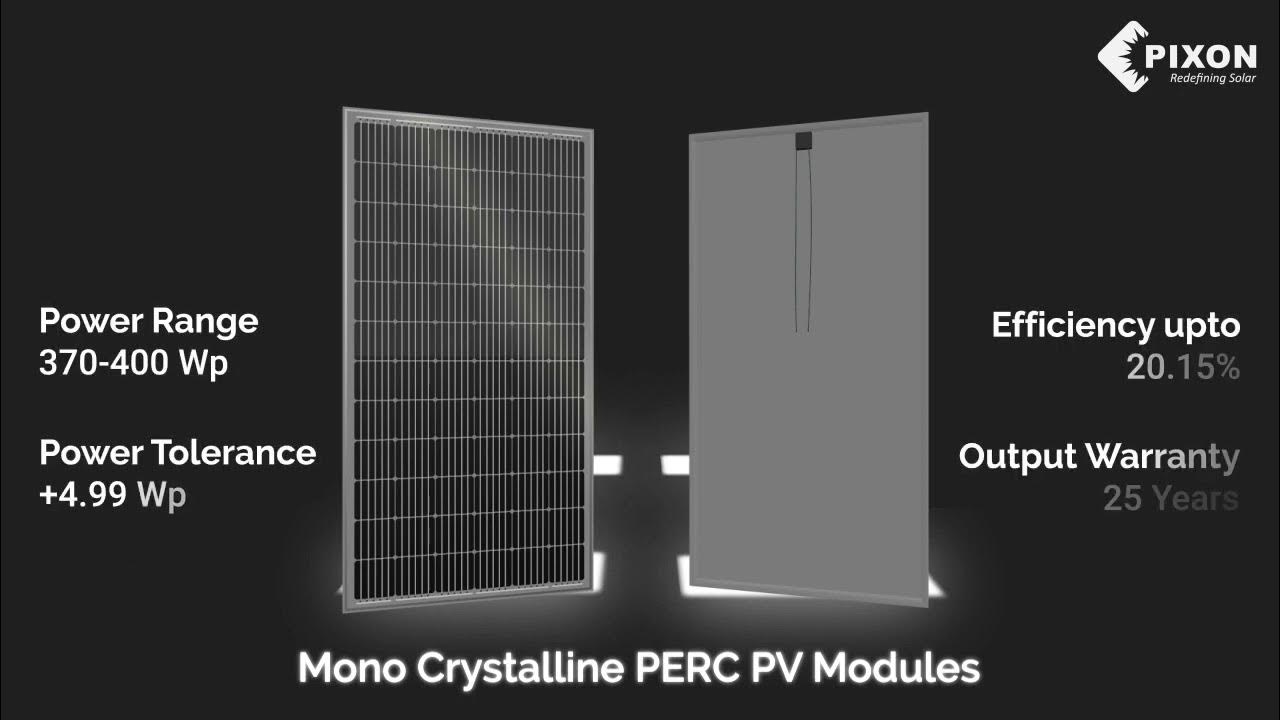 PIXON Monocrystalline PERC PV Modules - YouTube