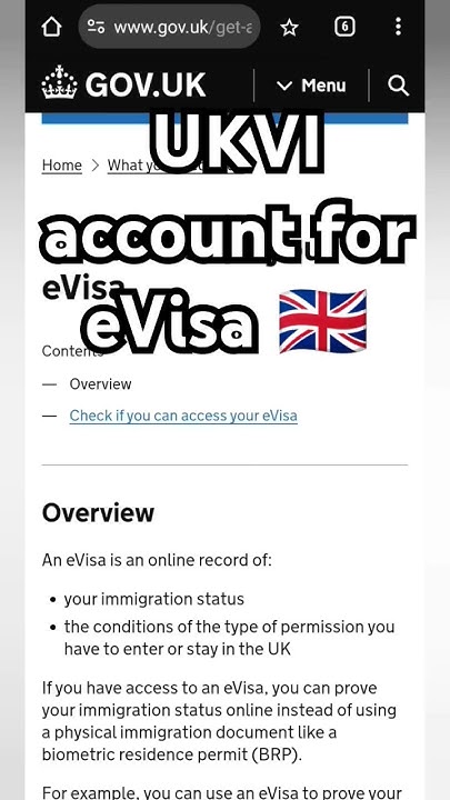 How to create a UKVI account for an eVisa 🇬🇧 - YouTube