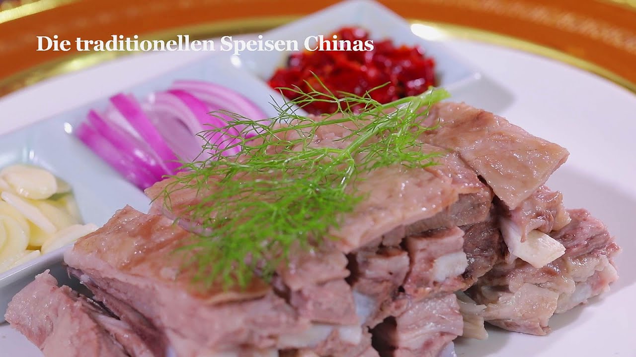 Mit Hand verzehrtes Hammelfleisch 手抓羊肉 Boiled Mutton Eaten by Hand ...