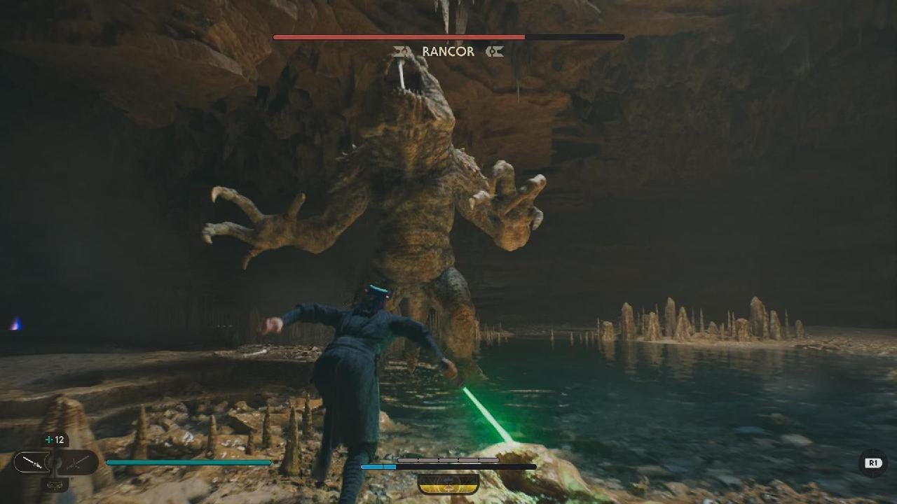 STAR WARS Jedi: Survivor Rancor Boss as Luke - YouTube