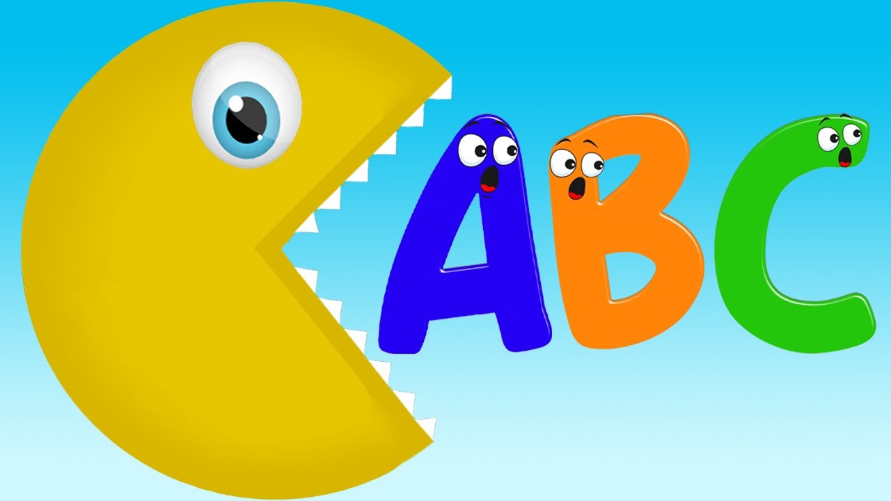 Learn Alphabets with PACMAN and ABC Song For Kid Children | Education ...