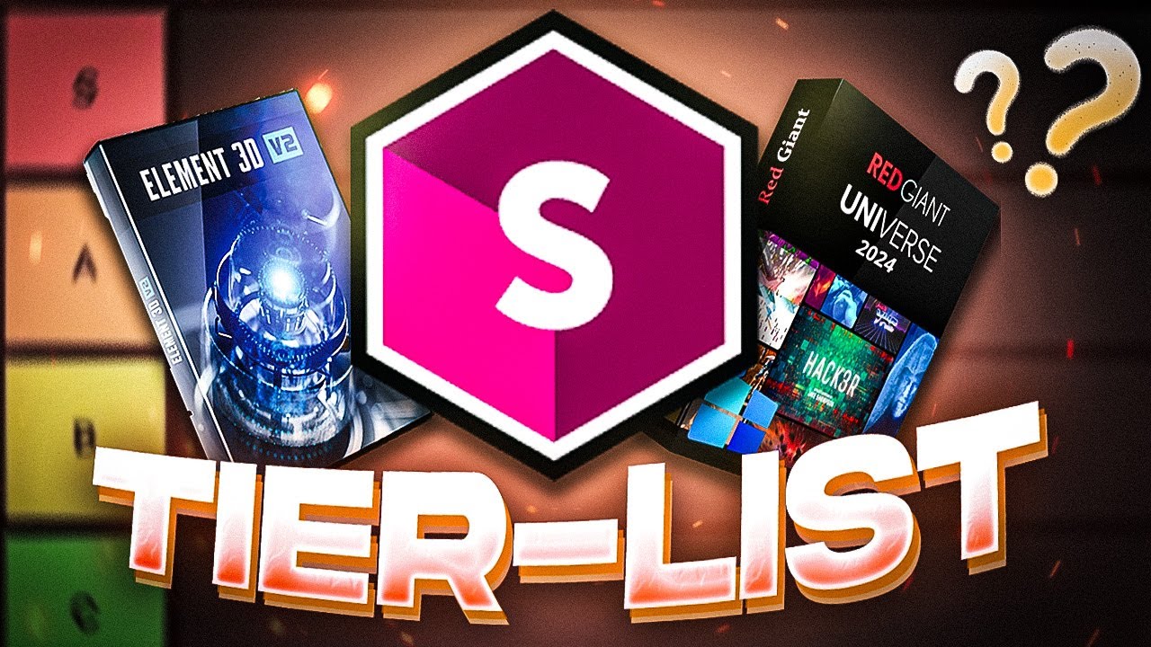RANKING PLUGIN your Favorite Plugins - TIER-LIST After effects - YouTube