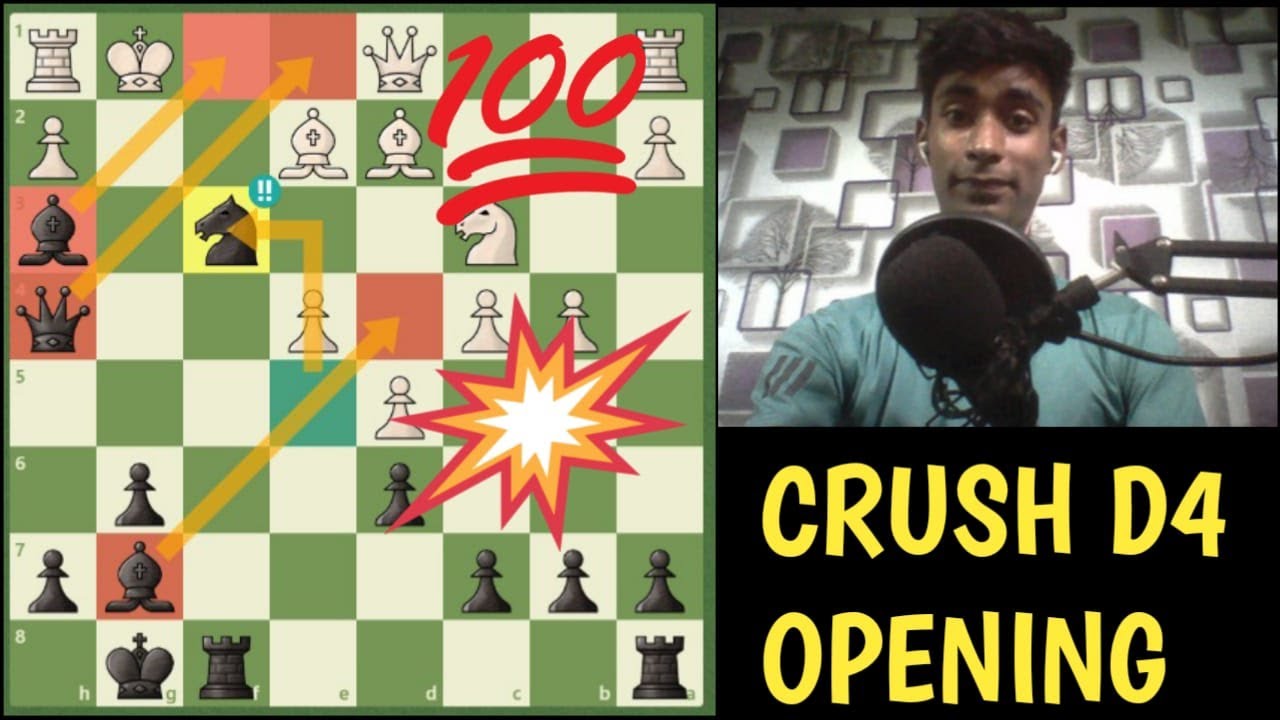 Crush d4 Opening With This 😮Trap!! | Learn To Play King's Indian ...