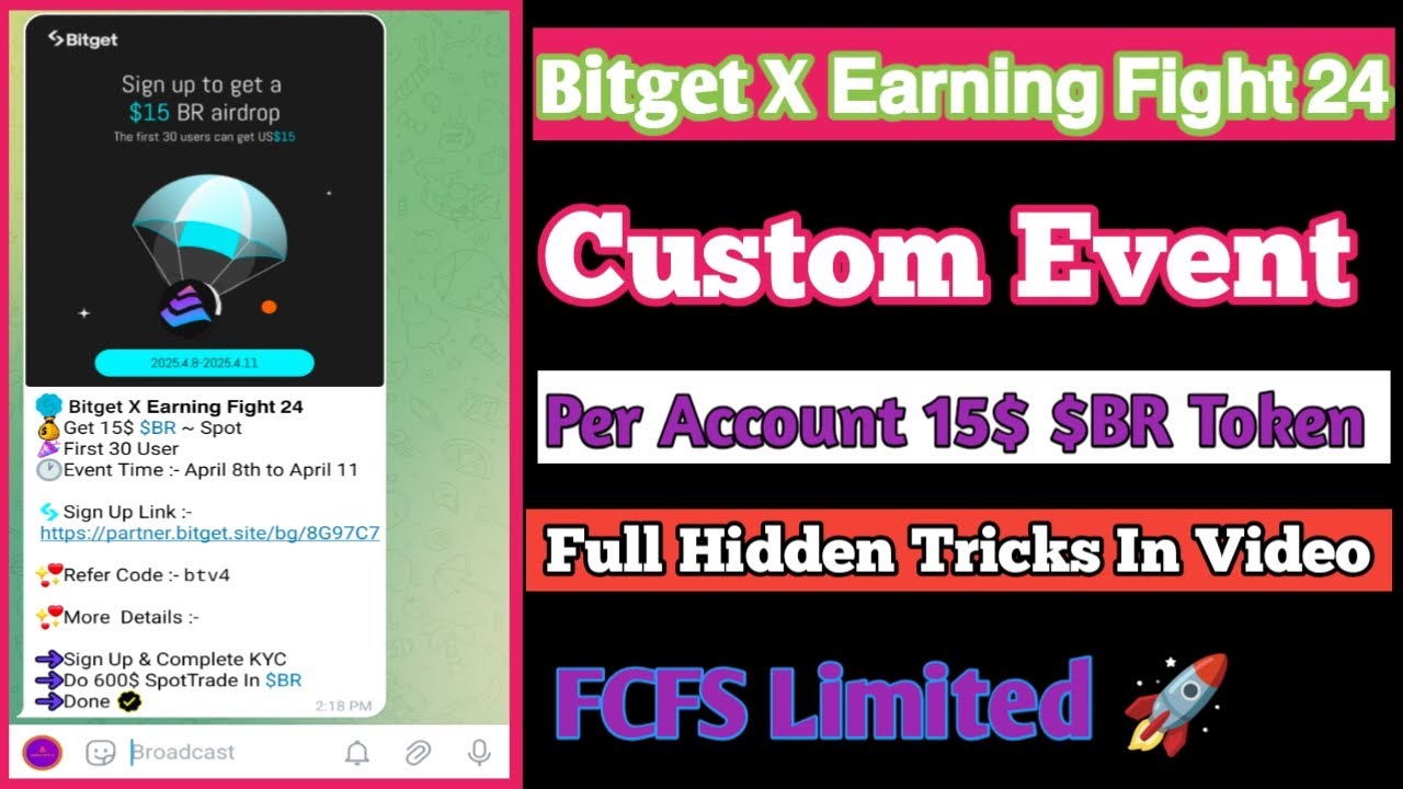 𝗕𝗶𝘁𝗴𝗲𝘁 𝗖𝘂𝘀𝘁𝗼𝗺 𝗘𝘃𝗲𝗻𝘁 𝗣𝗲𝗿 𝗔𝗰𝗰𝗼𝘂𝗻𝘁 15$ 𝗥𝗲𝘄𝗮𝗿𝗱𝘀 💖 𝗙𝗖𝗙𝗦 𝗟𝗶𝗺𝗶𝘁𝗲𝗱 🚀 𝗝𝗼𝗶𝗻 𝗙𝗶𝗿𝘀𝘁 ...