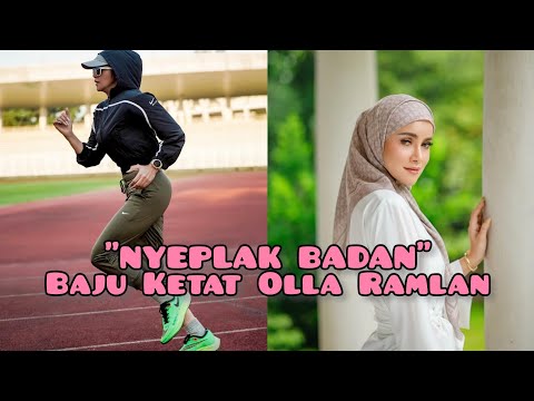 Potret Olla Ramlan yang Berbusana Ketat Sampai Membentuk Tubuh Saat Lari
