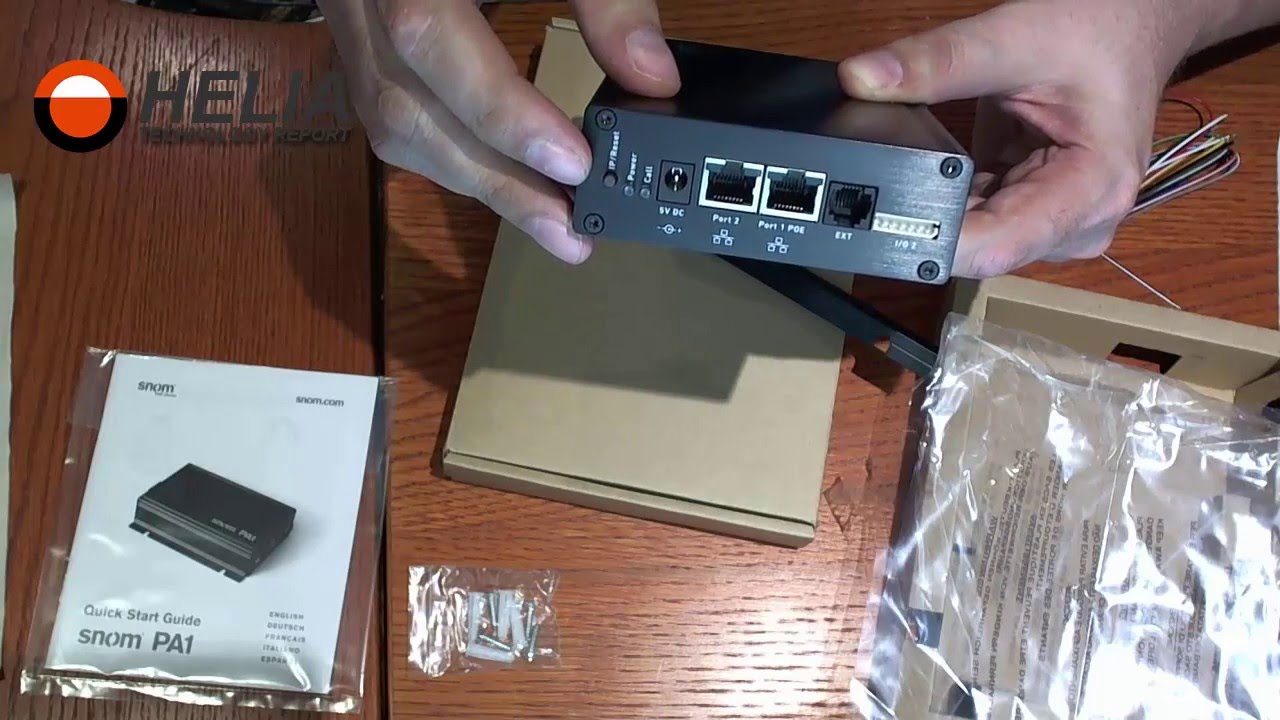 Unboxing the Snom PA1 Paging Audio Adapter - YouTube