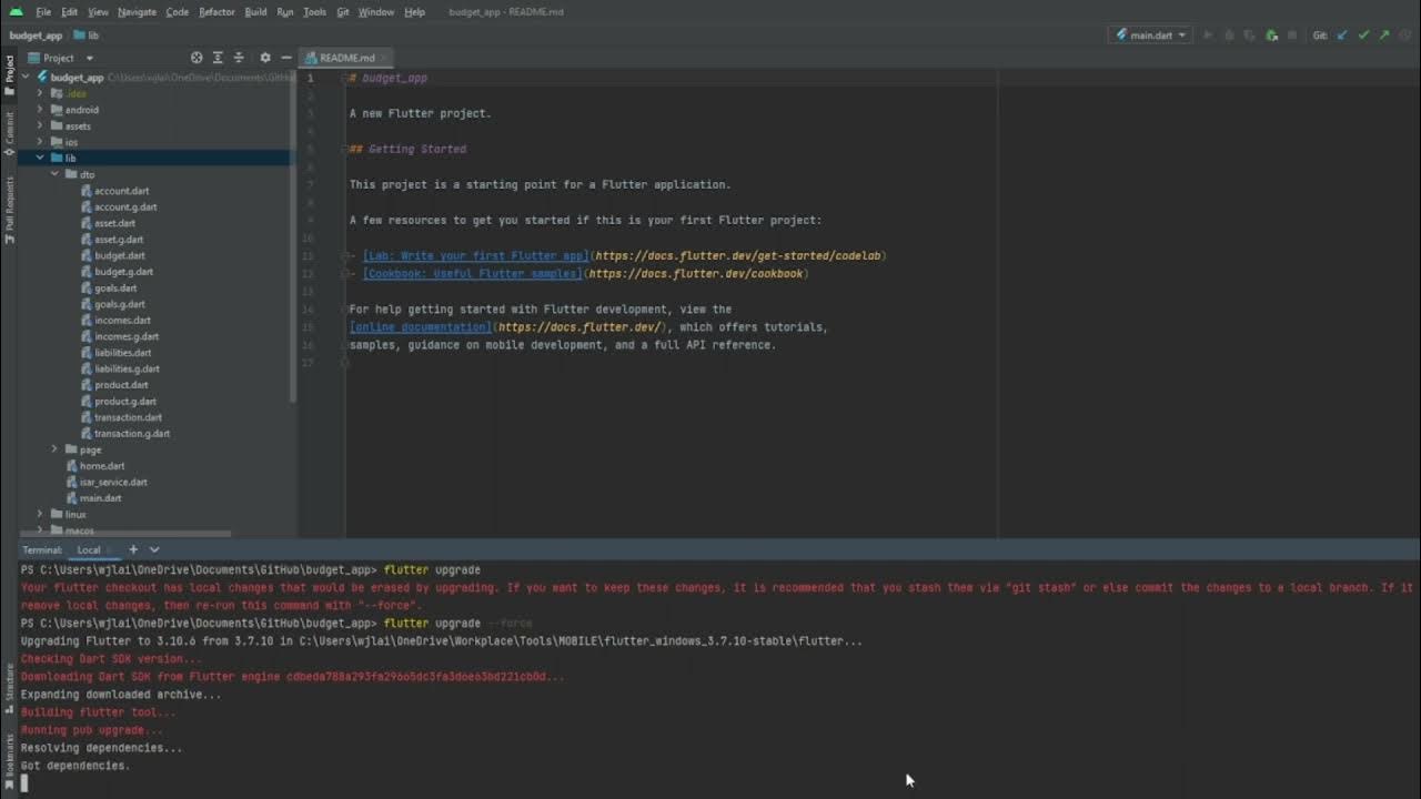 How to check flutter version | How to update flutter version | check flutter requirement ...