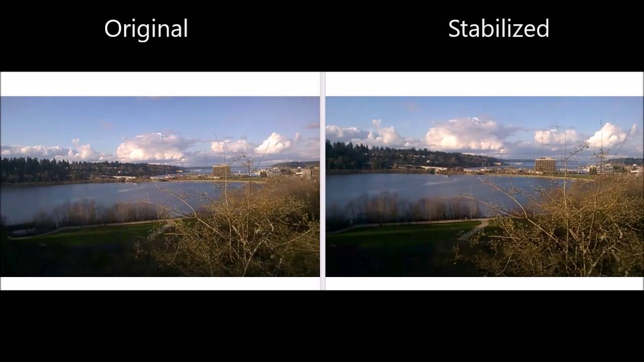 Windows 10 phones digital video stabilization demo - YouTube