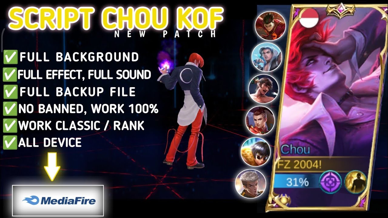 New Script Chou KOF Patch Terbaru | Full Effect Sound | Work All Device ...