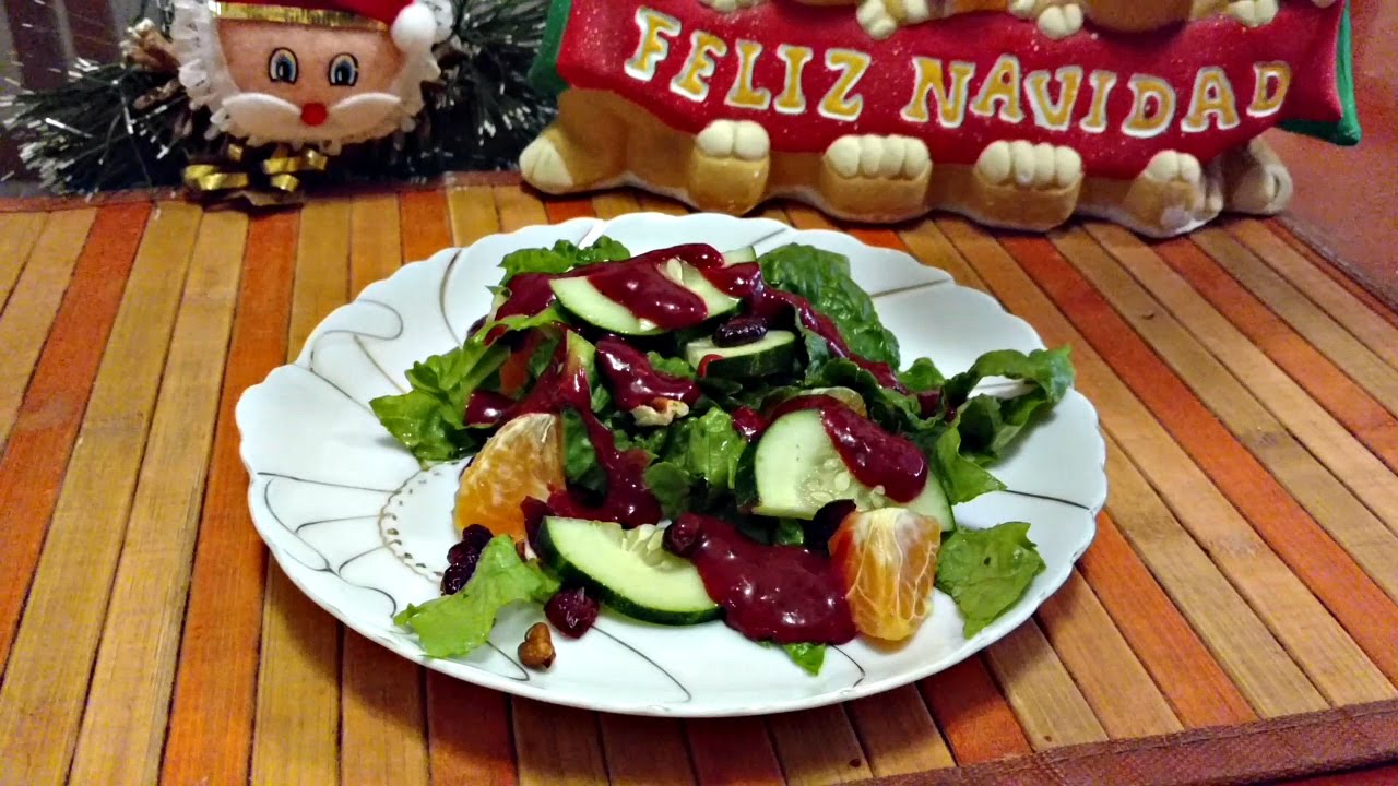 Ensalada Navideña Recetas Veganas Youtube