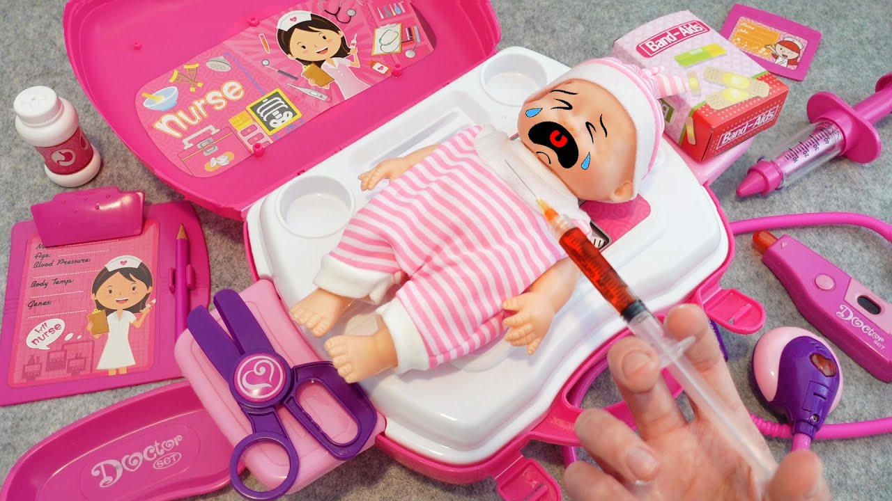 8 Minutes Satisfying with Unboxing pink Doctor toys set, Treat Cute ...