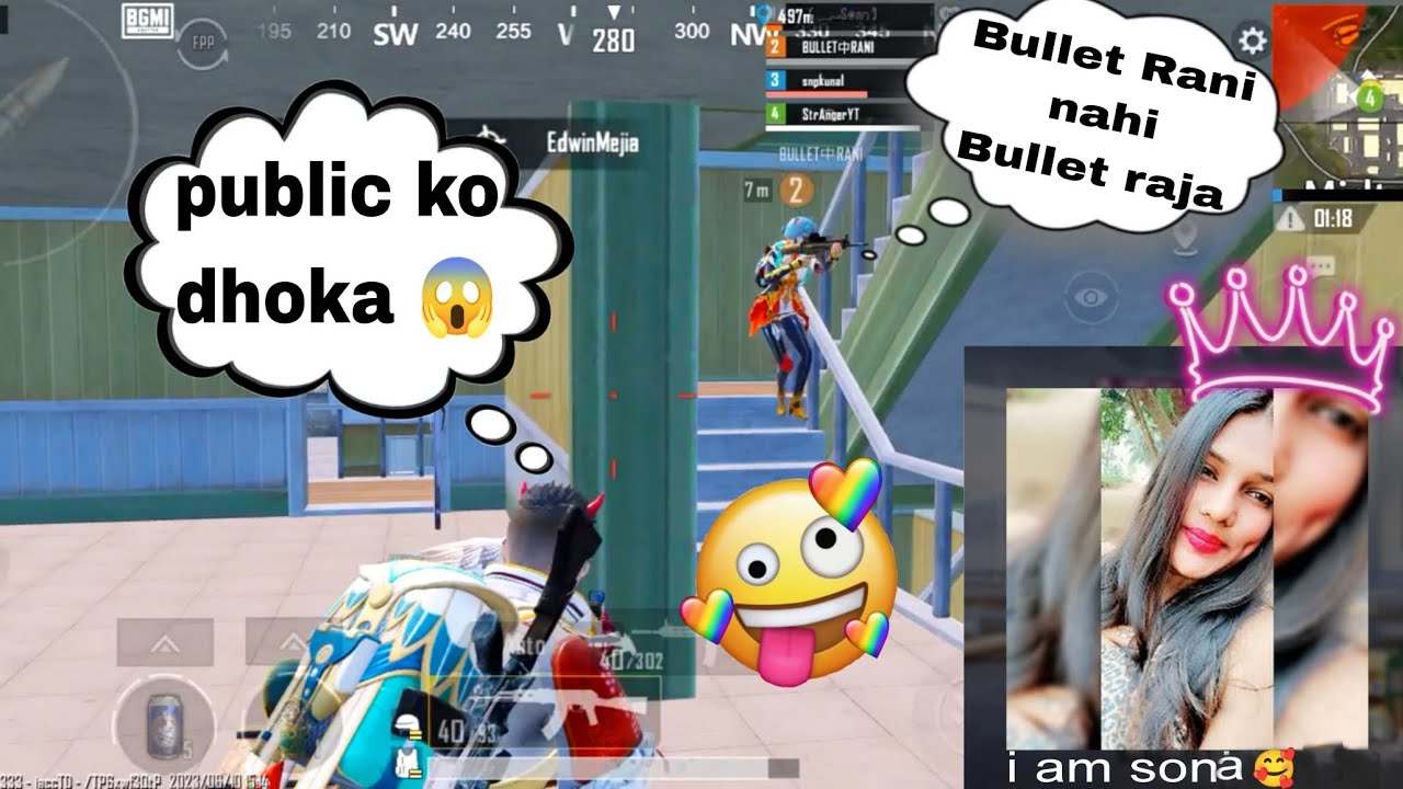 2 Random Girls 🤩 || Bullet Rani & Sona || in my match || full enjoy 👻 ...