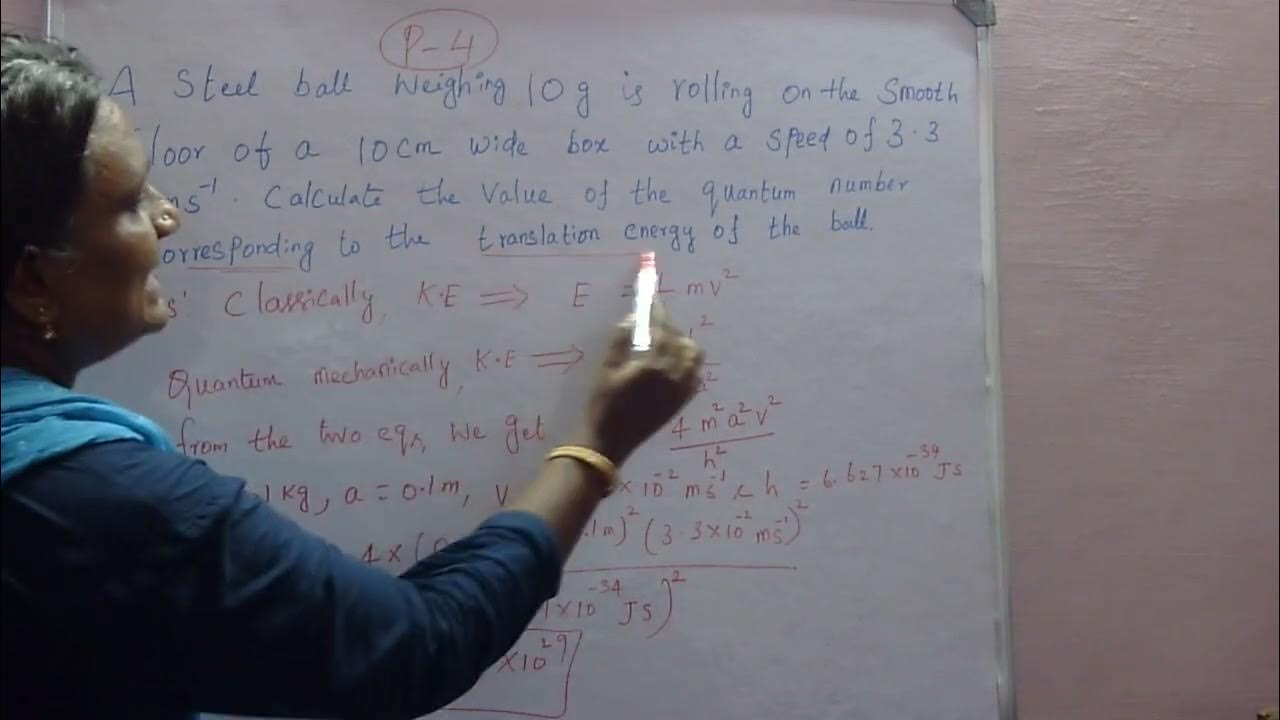 Quantum Mechanics problem part 2 - YouTube