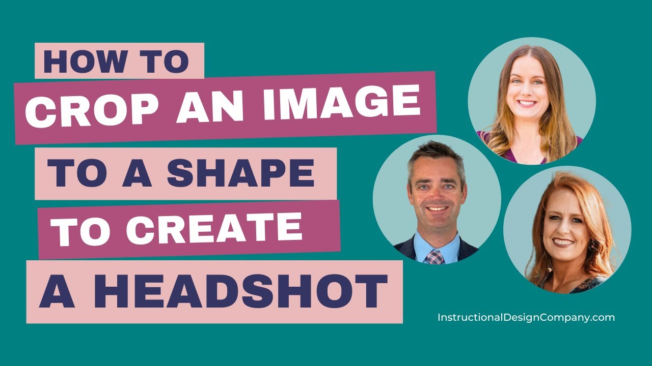 How to Crop an Image to a Shape to Create a Headshot - YouTube