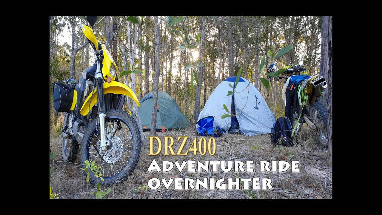 Suzuki DRZ400 Adventure Camp - our first overnighter - YouTube