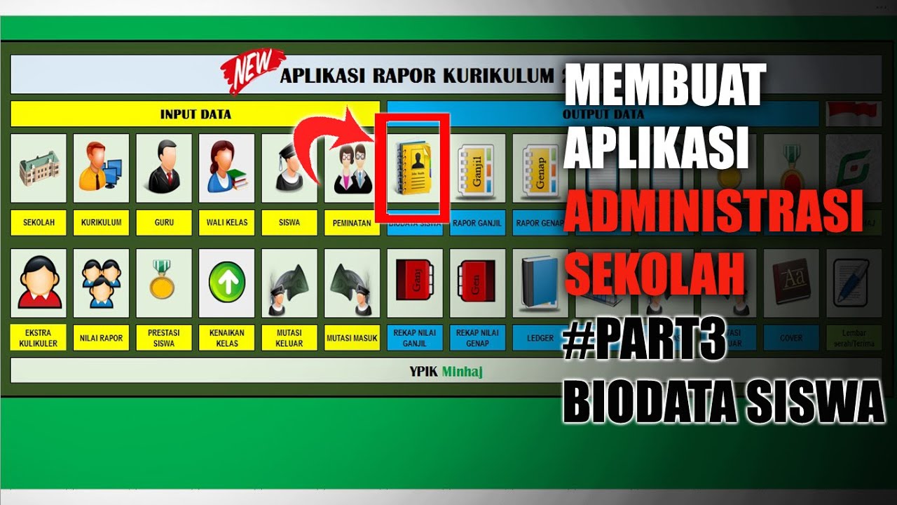Cara Membuat Database Sekolah VBA Excel Part 3 - YouTube