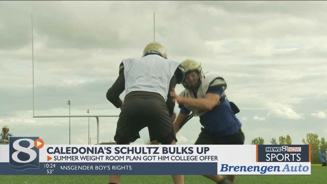 New workout routine helps Senior Casey Schultz land offer to North Dakota - YouTube