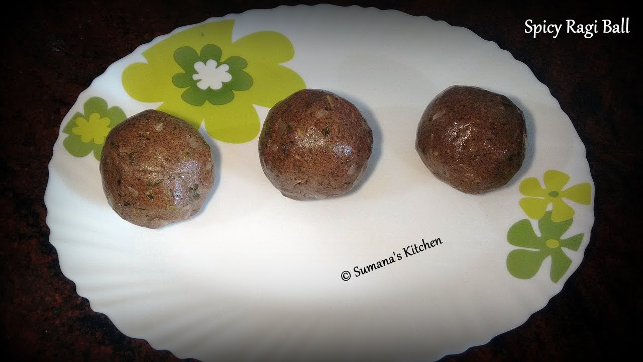 Spicy Ragi Mudde | Ragi Sangati | Finger Millet Ball | स्पाइसी रागी ...