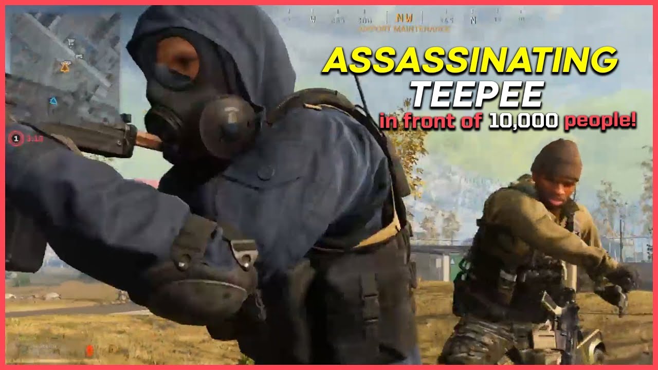 ASSASSINATING TEEPEE IN FRONT OF 10,000 PEOPLE! (COD: Warzone) - YouTube