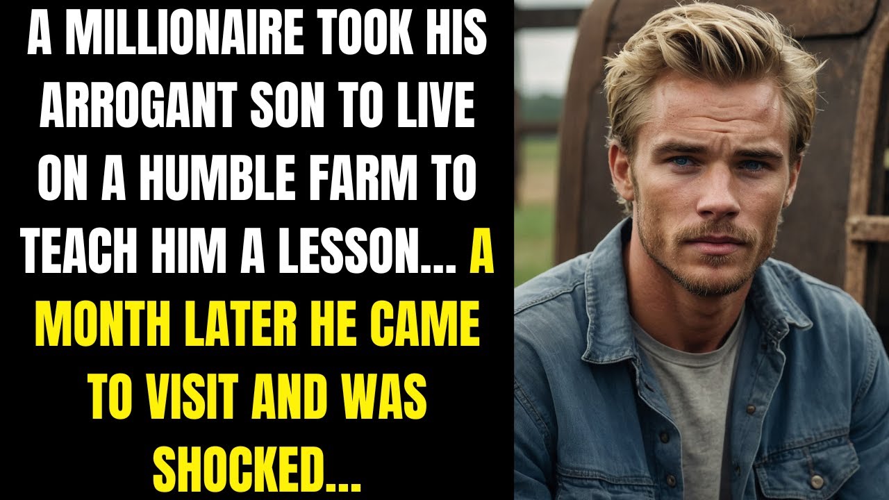 A MILLIONAIRE TOOK HIS ARROGANT SON TO LIVE ON A HUMBLE FARM TO TEACH ...