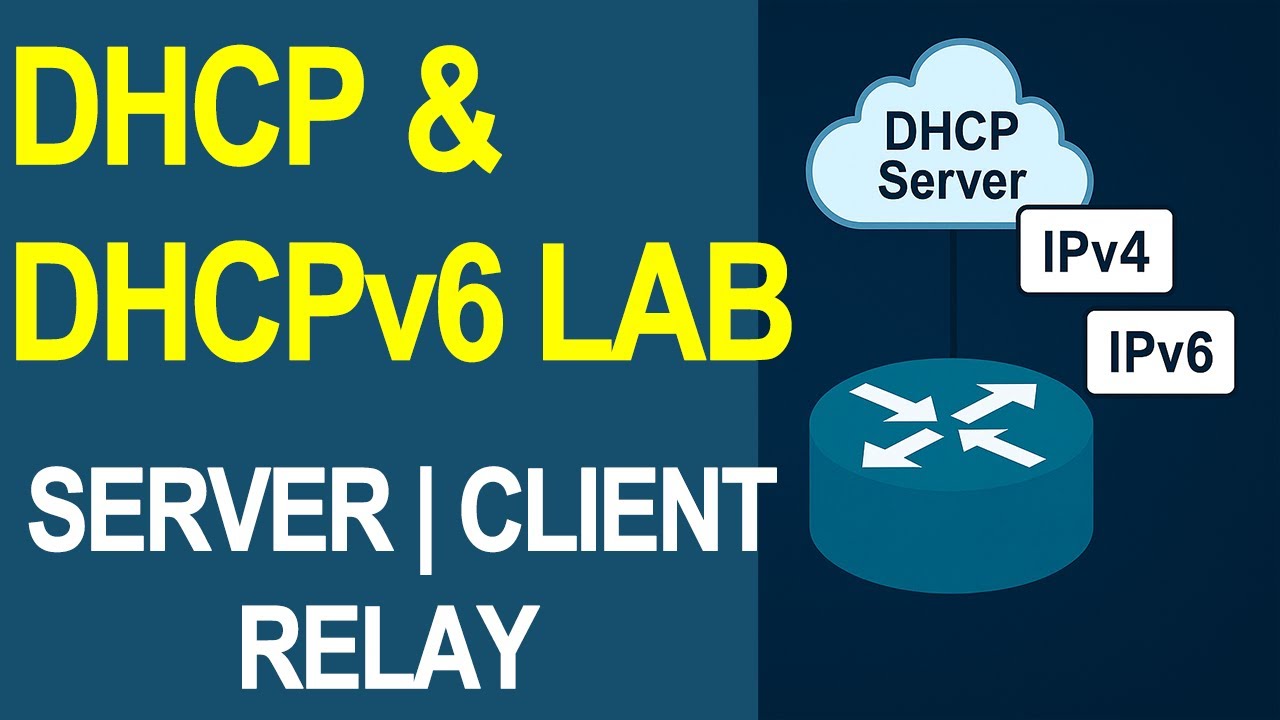 DHCP & DHCPv6 Full Lab Server, Relay, Client, Stateless & Stateful ...