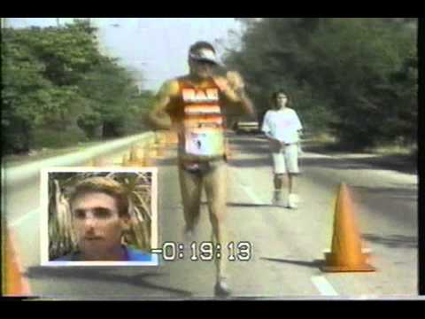 USTS Miami Triathlon 1989 - Run Only - Dave Scott and Lance Armstrong ...