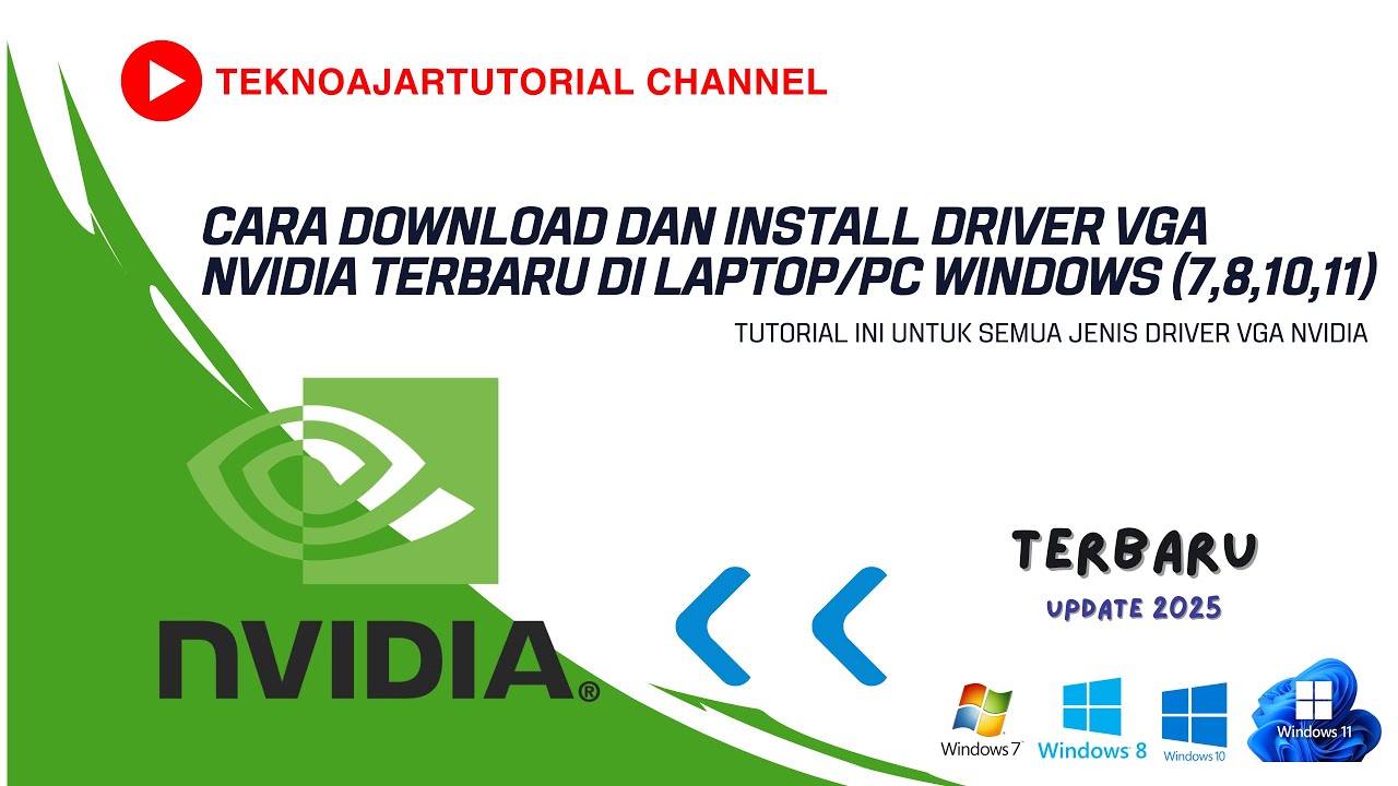 Cara Install Download Dan Install Driver VGA/Grafik NVIDIA Semua Series ...