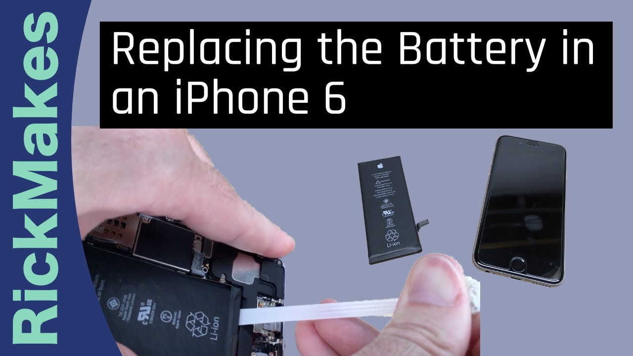 Replacing the Battery in an iPhone 6 - YouTube