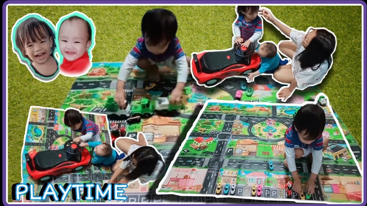 PRETEND PLAY CITY MAP CAR TOYS CRAWLING MAT GAME PAD | Ezekiel and Liam ...